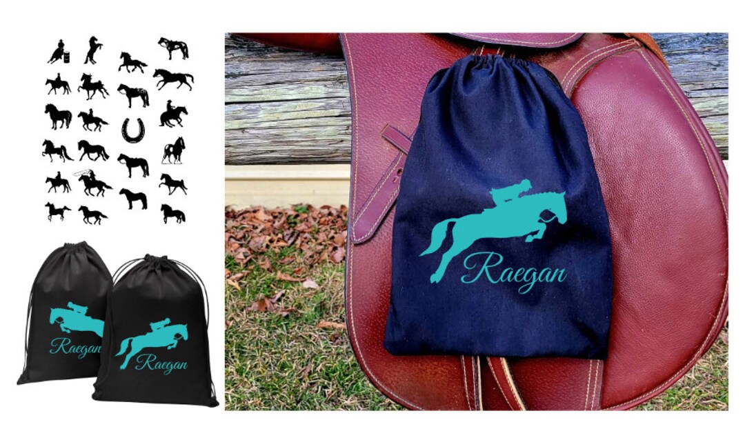 Personalized Saddle Stirrup Covers, Horse Saddle Protector, Name on ...