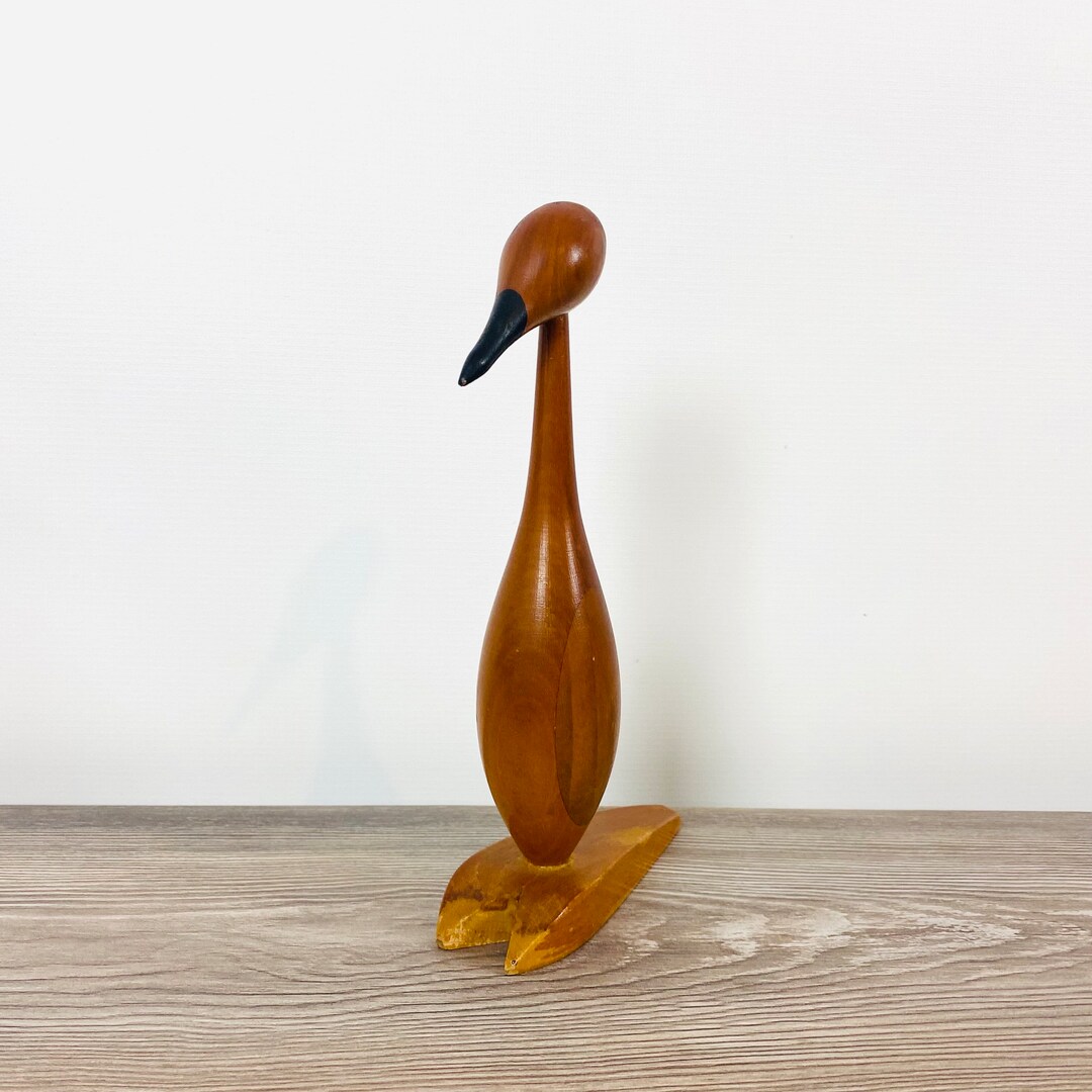 Mid Century Wooden Bird 50s Vintage - Etsy