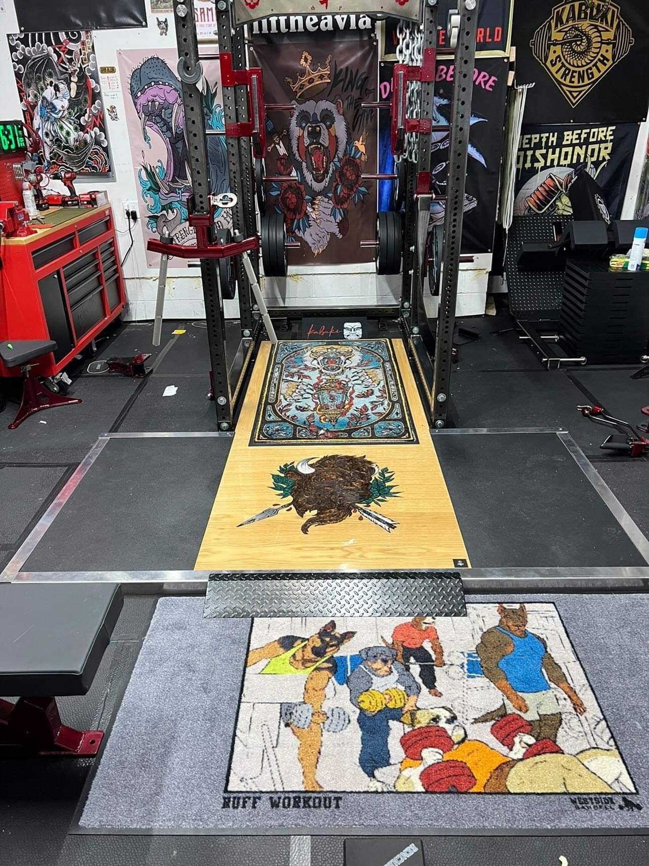4x8 Custom Deadlift Platform (with Rack Extension), Lifting Platform ...