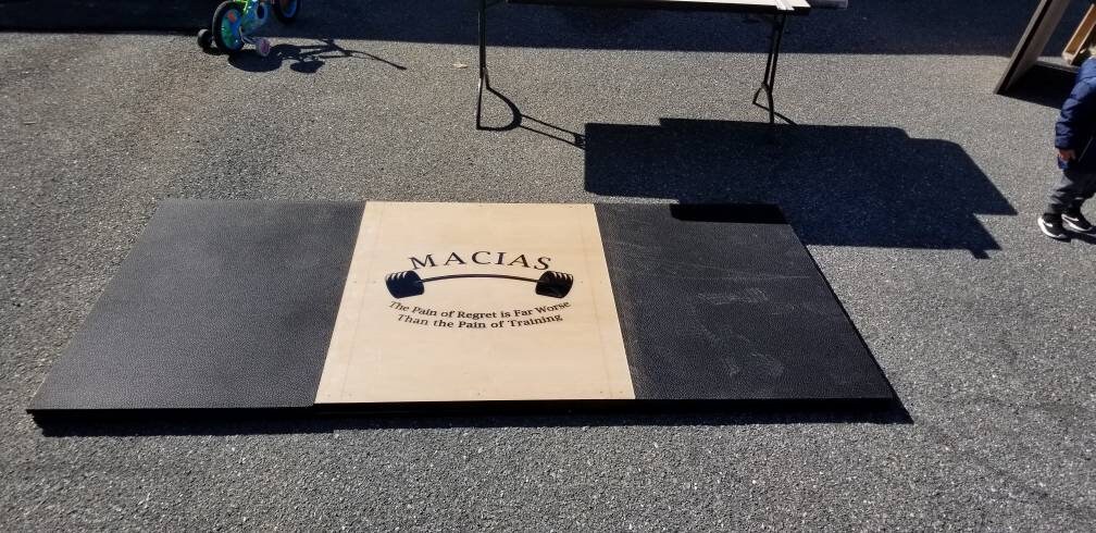 4x8 Custom Deadlift Platform, Lifting Platform, Deadlift Area, Squat ...