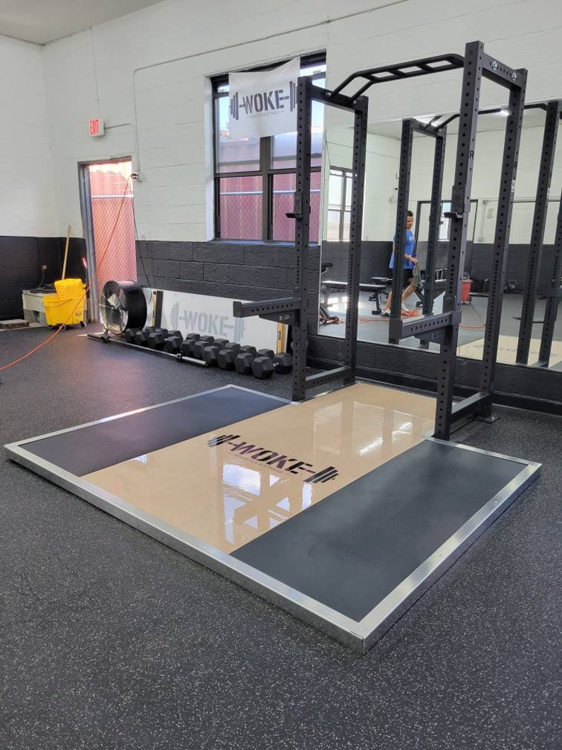 4x8 Custom Deadlift Platform (with Rack Extension), Lifting Platform ...