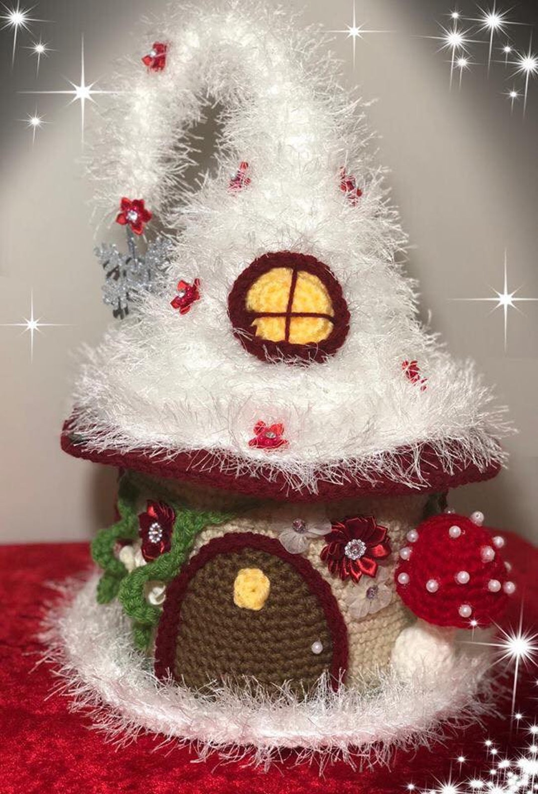 Crochet Fantasy Fairy House, Fairy House Pattern - Etsy