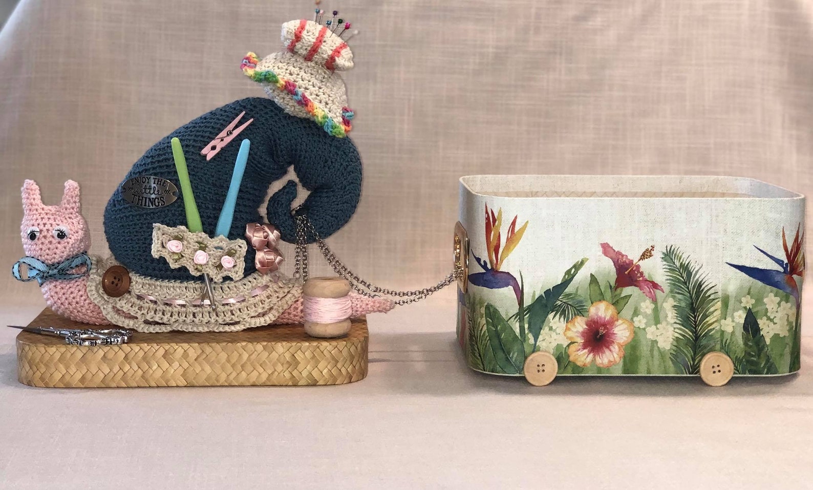 Zara pin Cushion / Sewing Box - Etsy