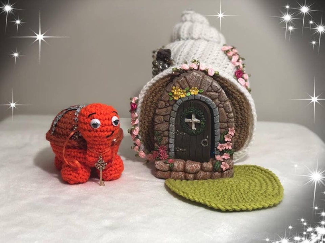 Crochet Seashell Fairy House, Amigurumi Seashell, Fairy House Seashell ...
