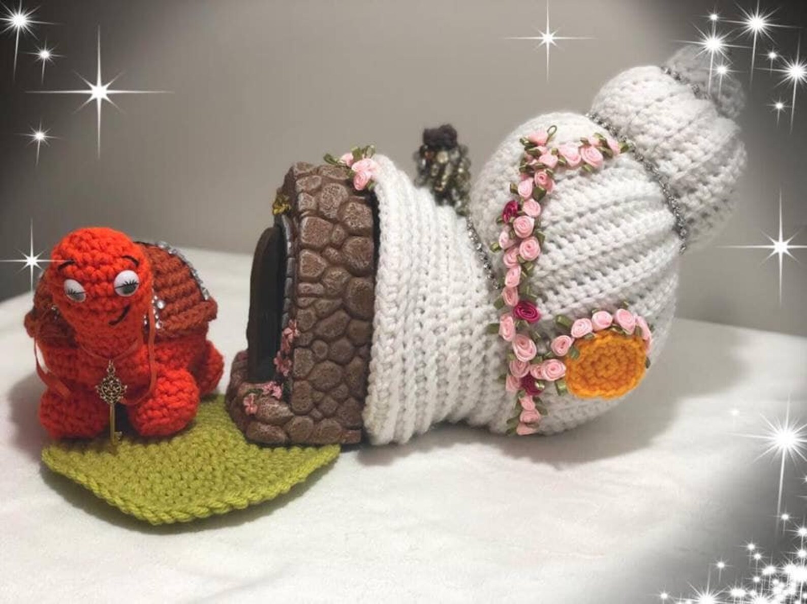 Crochet Seashell Fairy House, Amigurumi Seashell, Fairy House Seashell ...