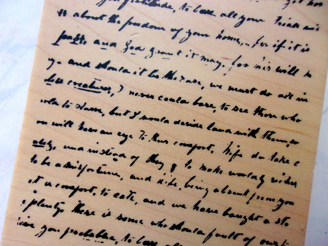 Cursive Handwriting Dawn Houser Inkadinkado 8347-Y Large - Etsy