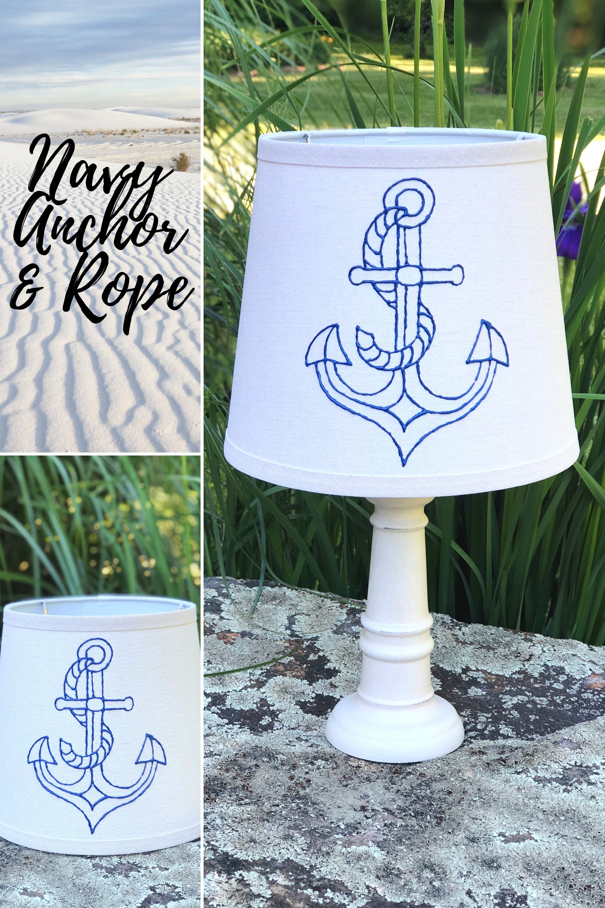 Nautical Lampshade Beach Theme Lamp Shades Beach Lampshade | Etsy