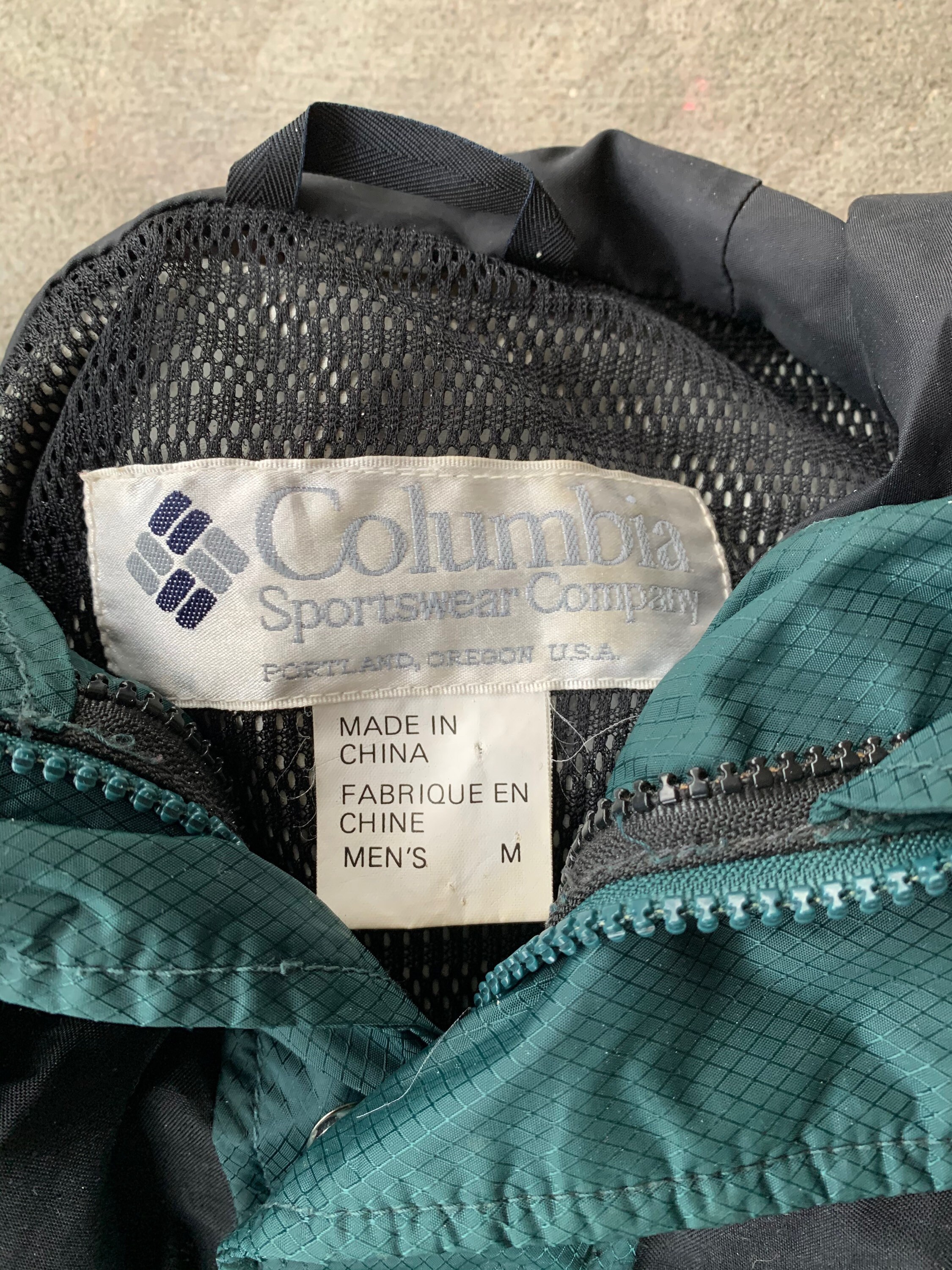 Vintage 1996 Columbia IBM Entex Golden Circle Awards Green Rain Jacket ...