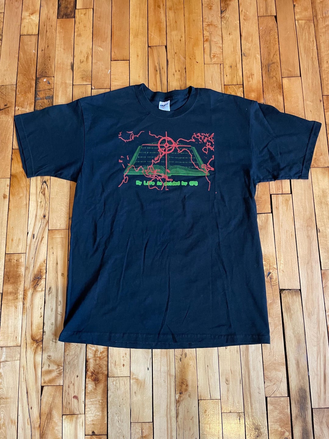 Vintage 90s Y2K Christian Graphic T Shirt Tee GPS God’s Purpose Shown ...