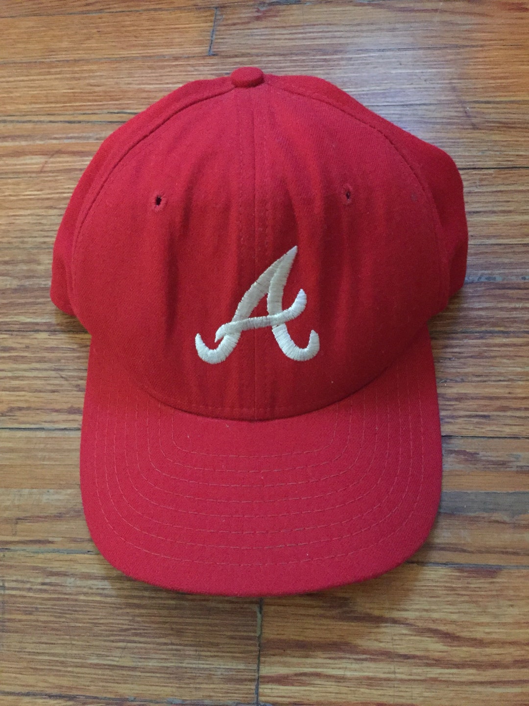 Vintage 70s Red New Era Wool Baseball Hat 7 1/4 - Etsy