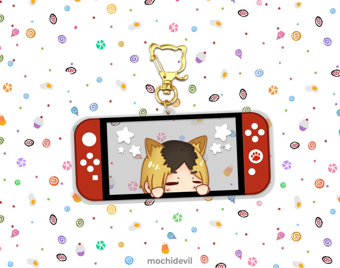 HQ Volleyball Anime Kenma Switch Keychain - Etsy