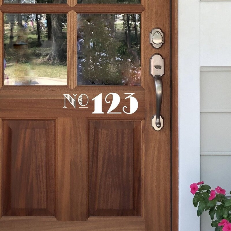 House Number Decal - Etsy