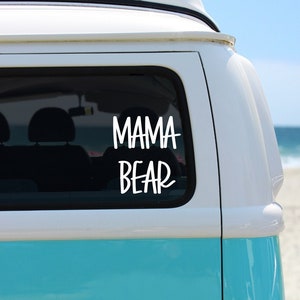 Mama Bear Car Decal, Car Sticker, Mama Bear Decal, Mama Sticker, Window ...