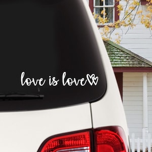 Love is Love Car Decal, Love is Love Sticker, Love is Love Decal ...