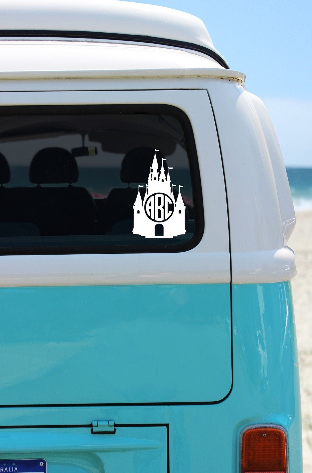Monogram Castle Decal, Car Sticker, Princess Decal, Custom Sticker ...