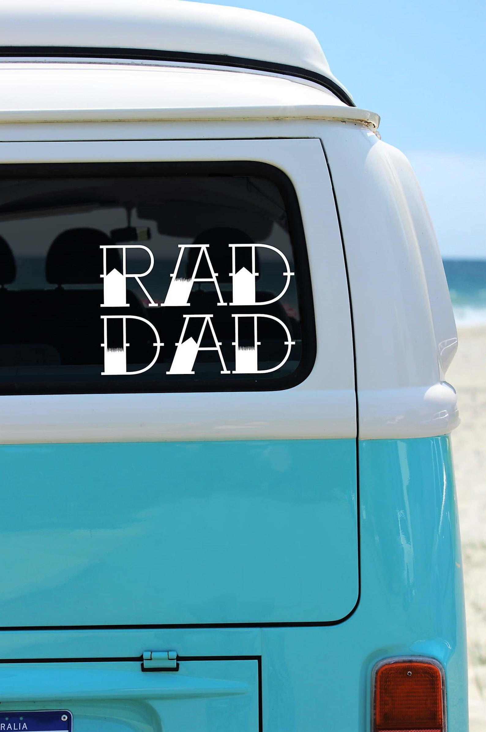 Rad Dad Car Decal Rad Dad Car Sticker Dad Car Decal Dad | Etsy
