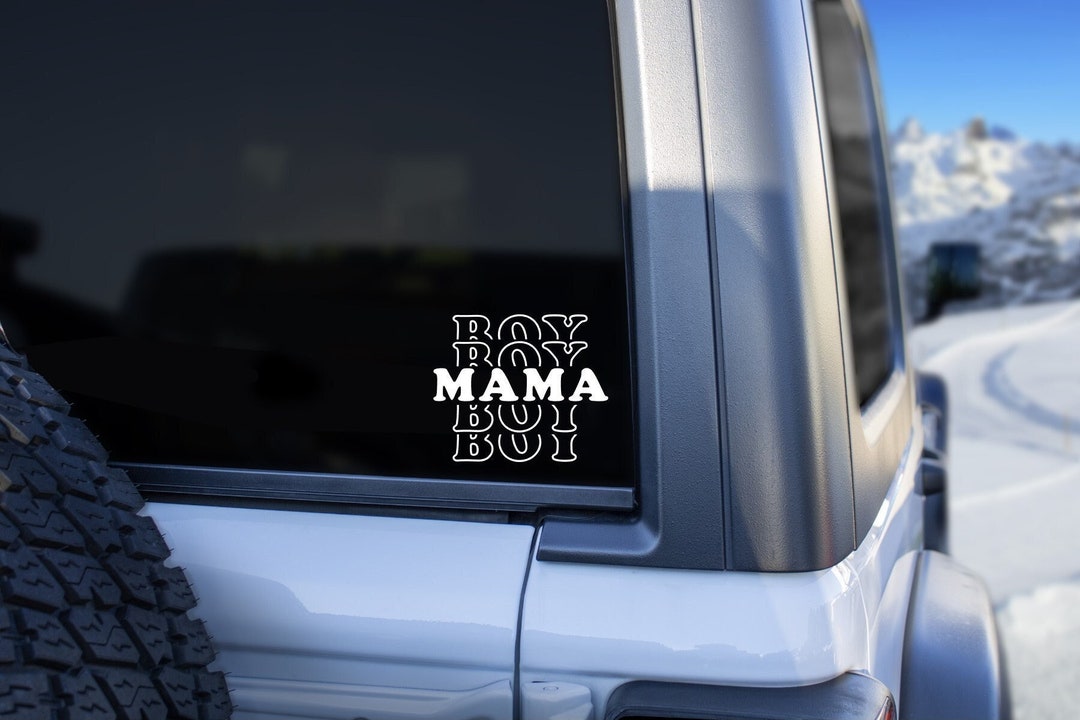 Boy Mama Car Decal, Boy Mama Decal, Boy Mom Vinyl Decal, Boy Mom Window ...