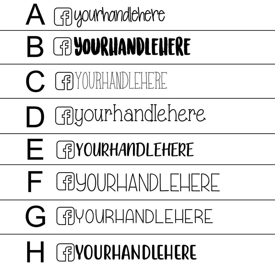 Facebook Handle Car Decal Car Sticker Influencer Decal FB | Etsy