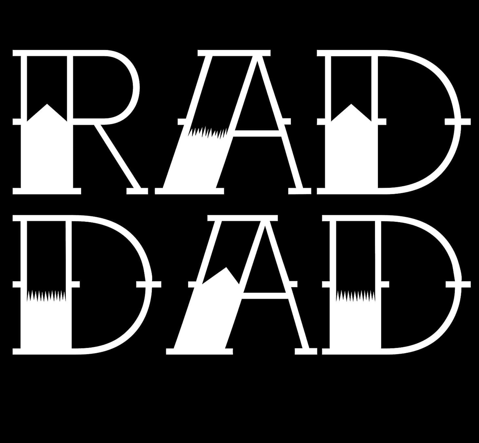 Rad Dad Car Decal Rad Dad Car Sticker Dad Car Decal Dad - Etsy