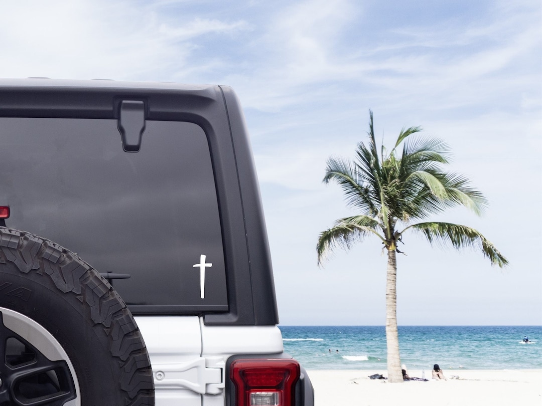 Cross Car Decal, Cross Sticker, Cross Decals, Christian Car Decal ...