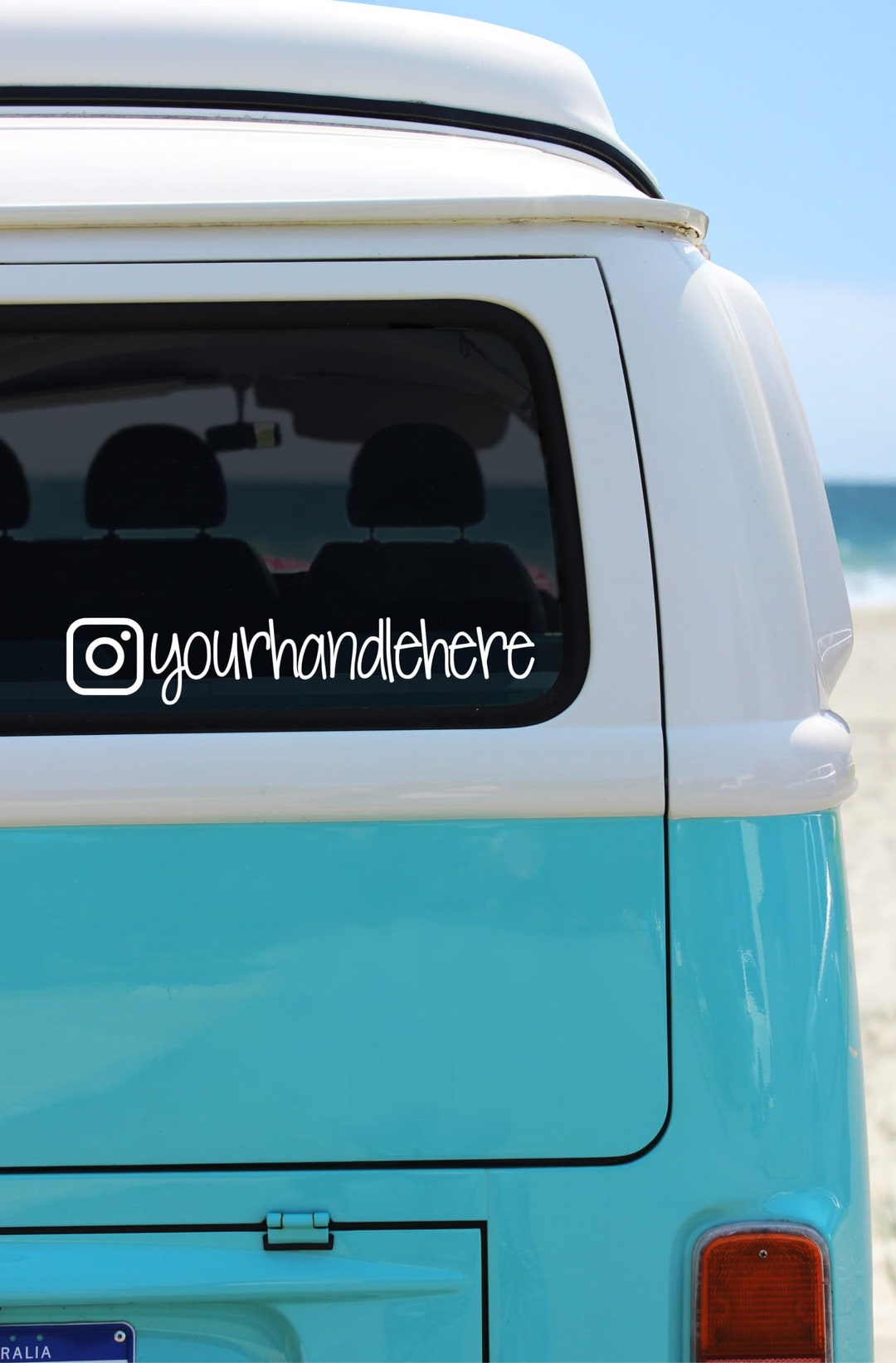 Instagram Handle Car Decal, Car Sticker, Influencer Decal, IG Sticker ...