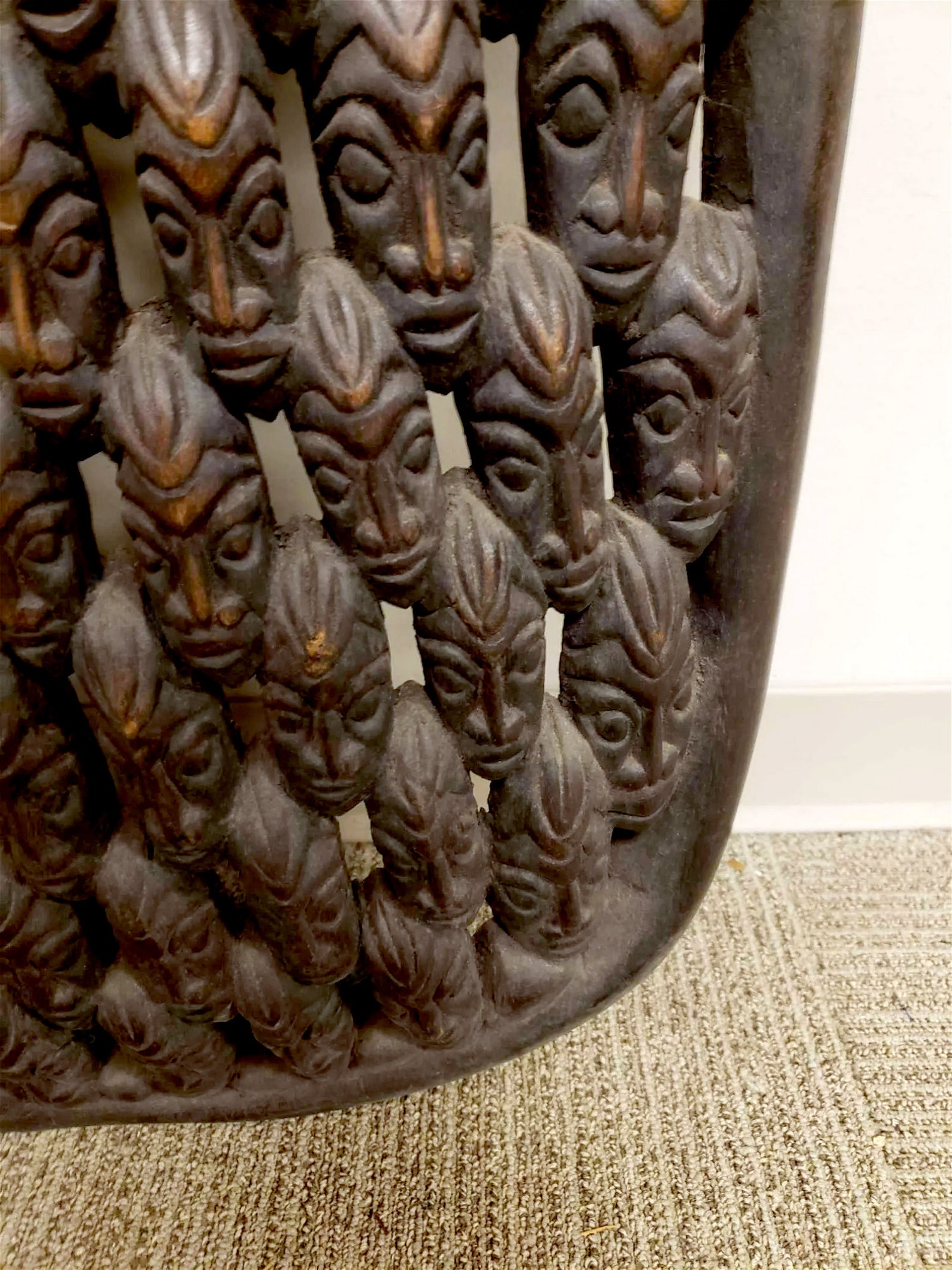 African Chokwe Hundred Faces Shield - Etsy