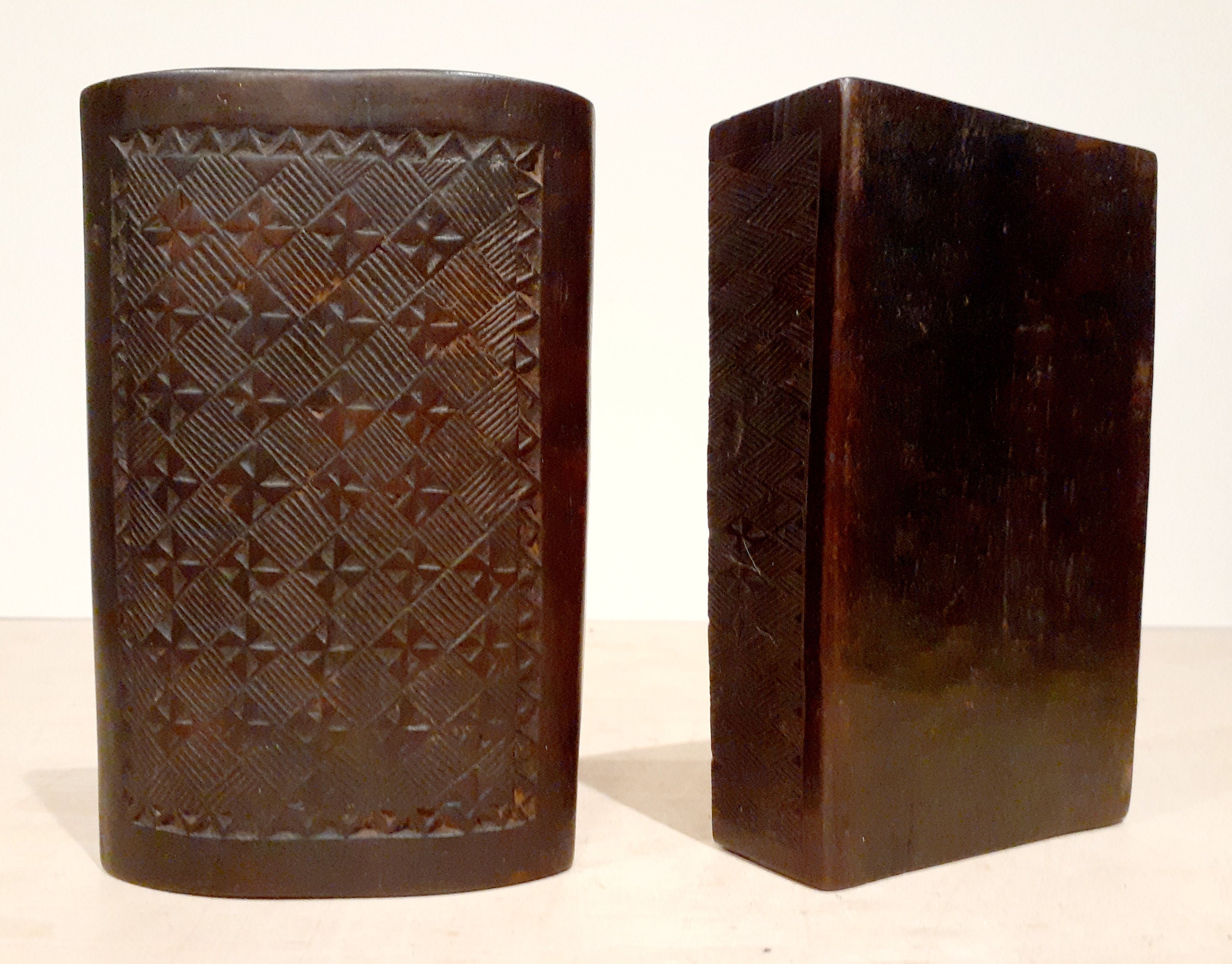 Kuba Carved Wood Lidded Tukula Powder Box - Etsy