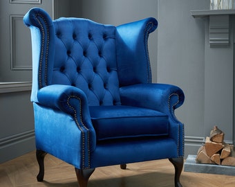 Petrol blue accent chair store
