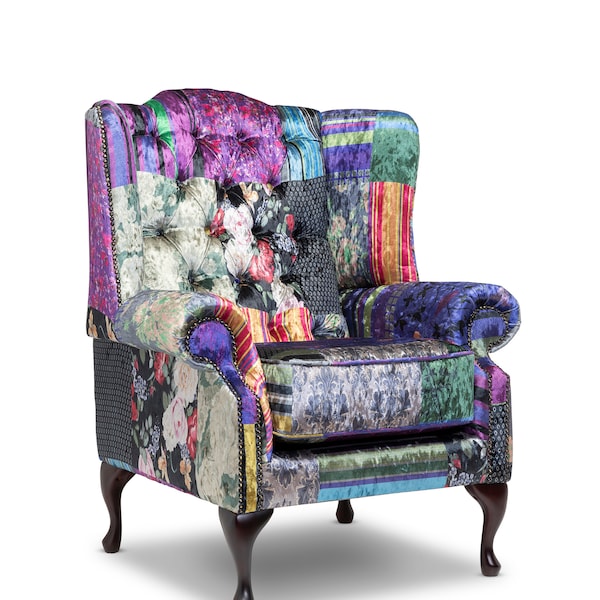 Patchwork Chair - Etsy UK