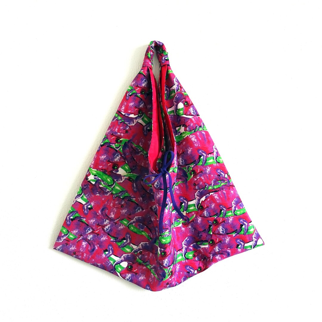 FUSCHIA IMMERSION BAG: One of a Kind Quick-dry Origami Bag, Triangle ...