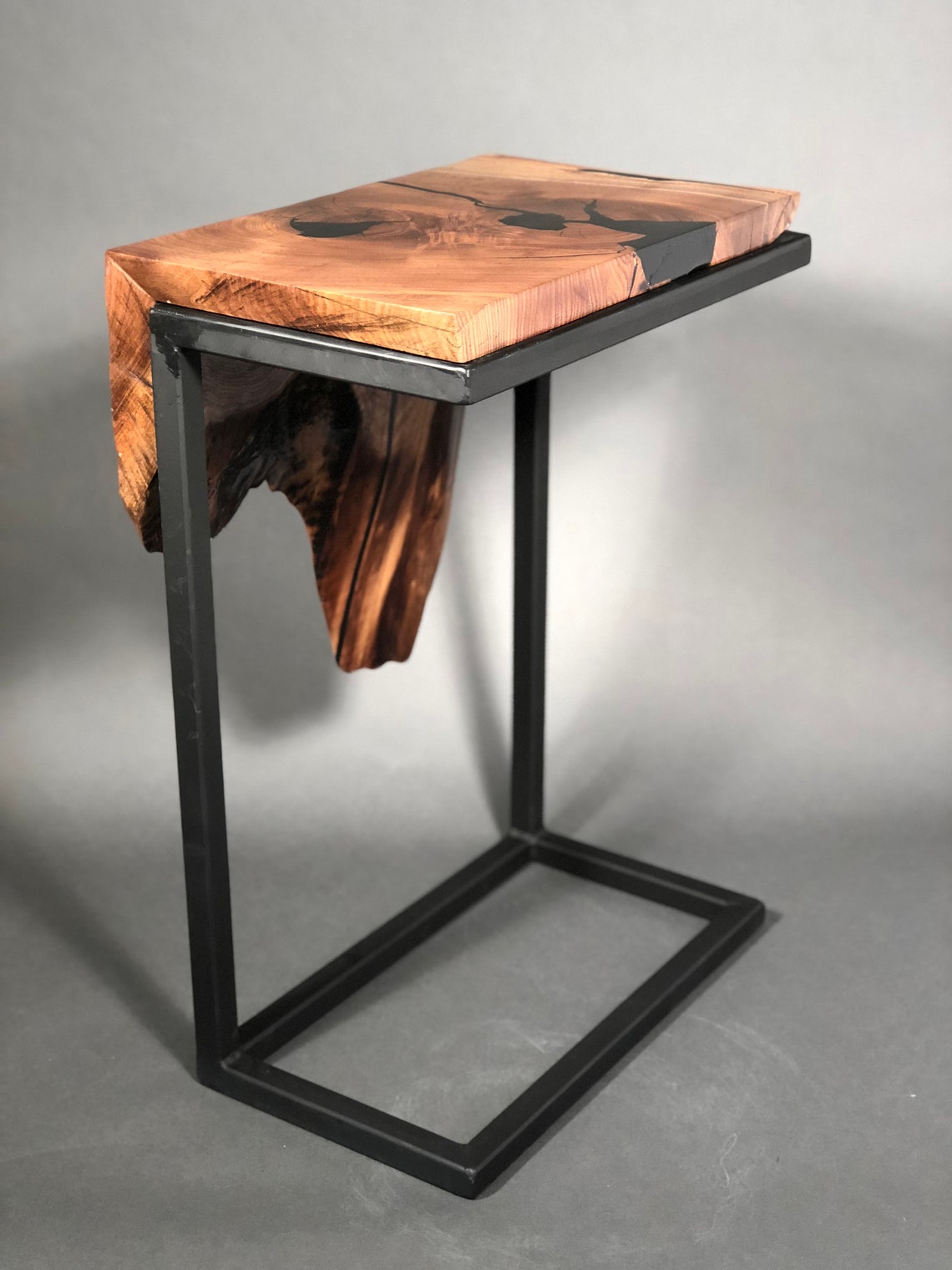 Live Edge Resin "waterfall" Side Tables SOLD - Etsy