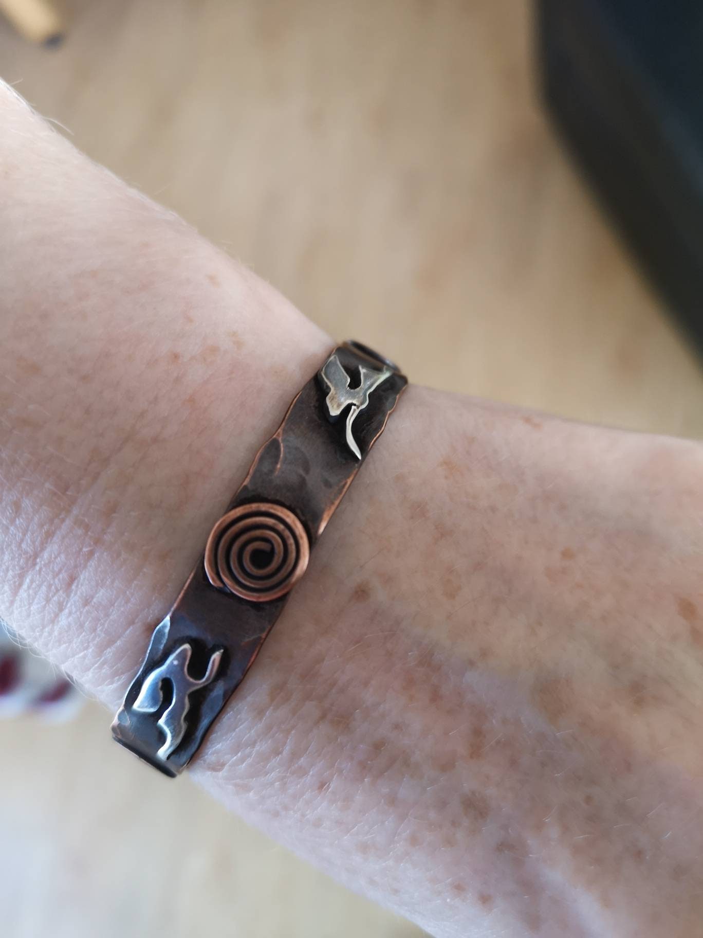 Hare and Moon Bangle - Etsy