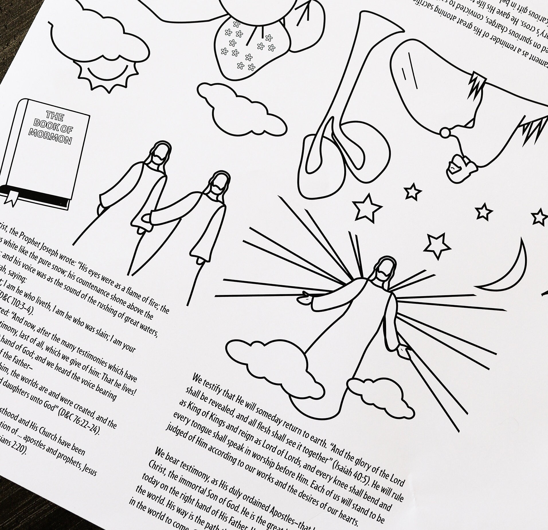 The Living Christ Coloring Book - Primary Easter Activity - Easter Book ...