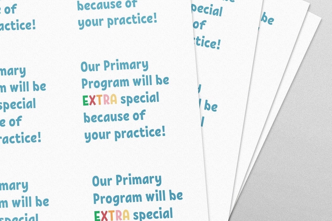 Primary Program Treat - LDS Primary - Practice Printable - Thank You ...