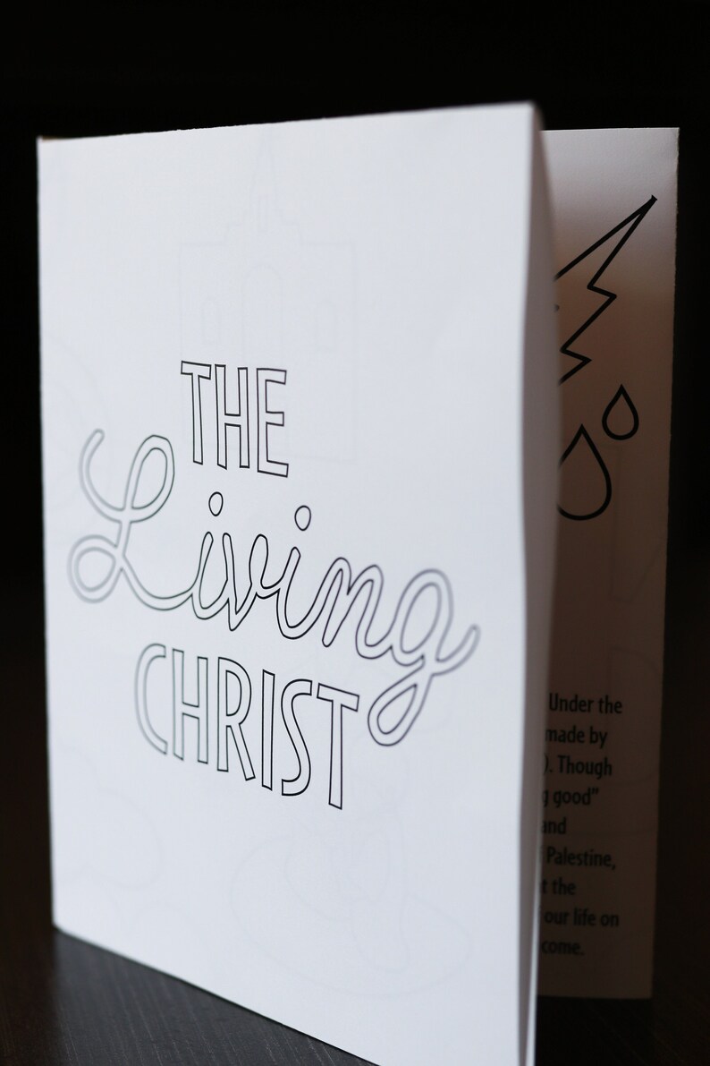 The Living Christ Coloring Book - Primary Easter Activity - Easter Book ...