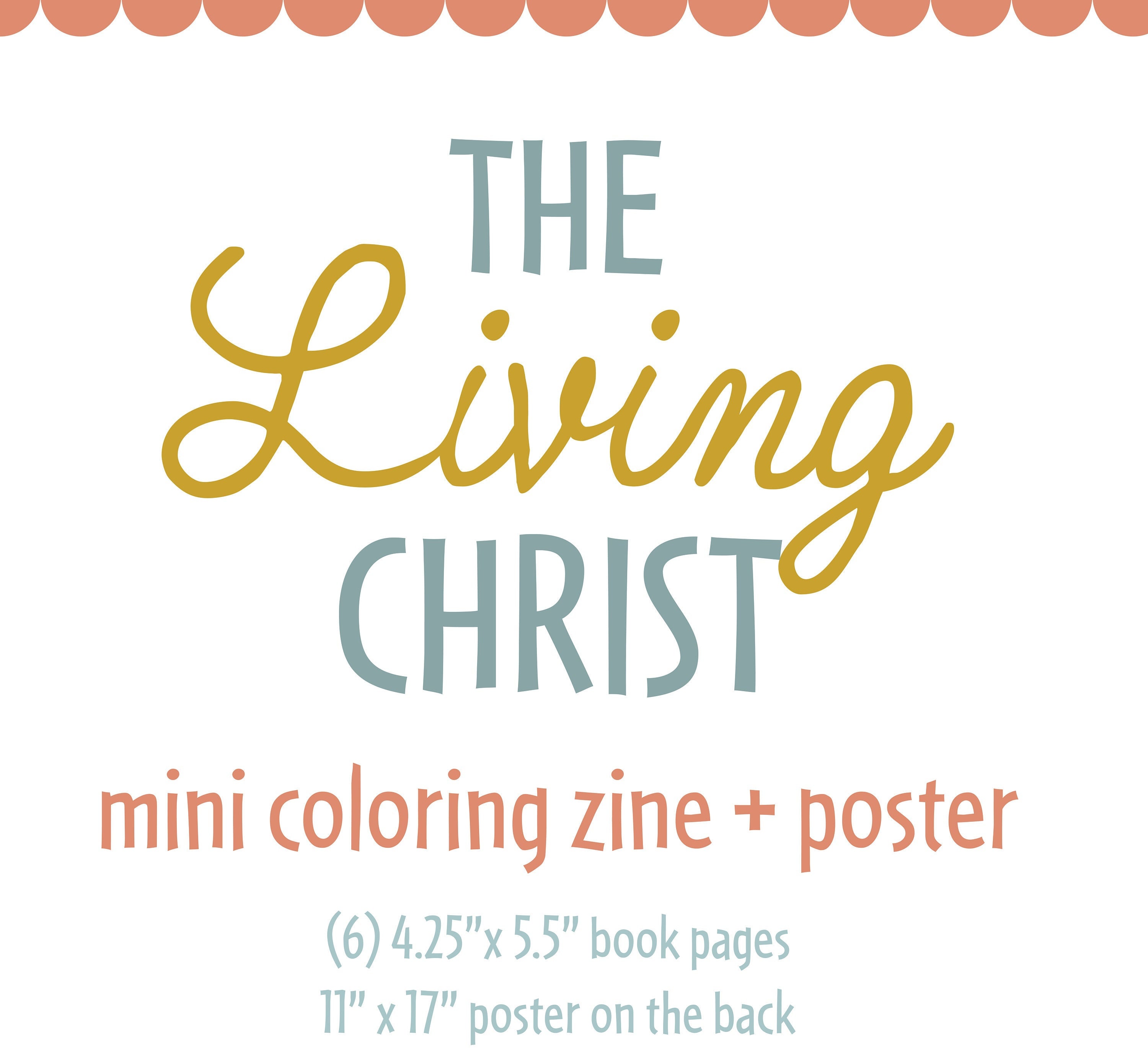 The Living Christ Coloring Book - Primary Easter Activity - Easter Book ...