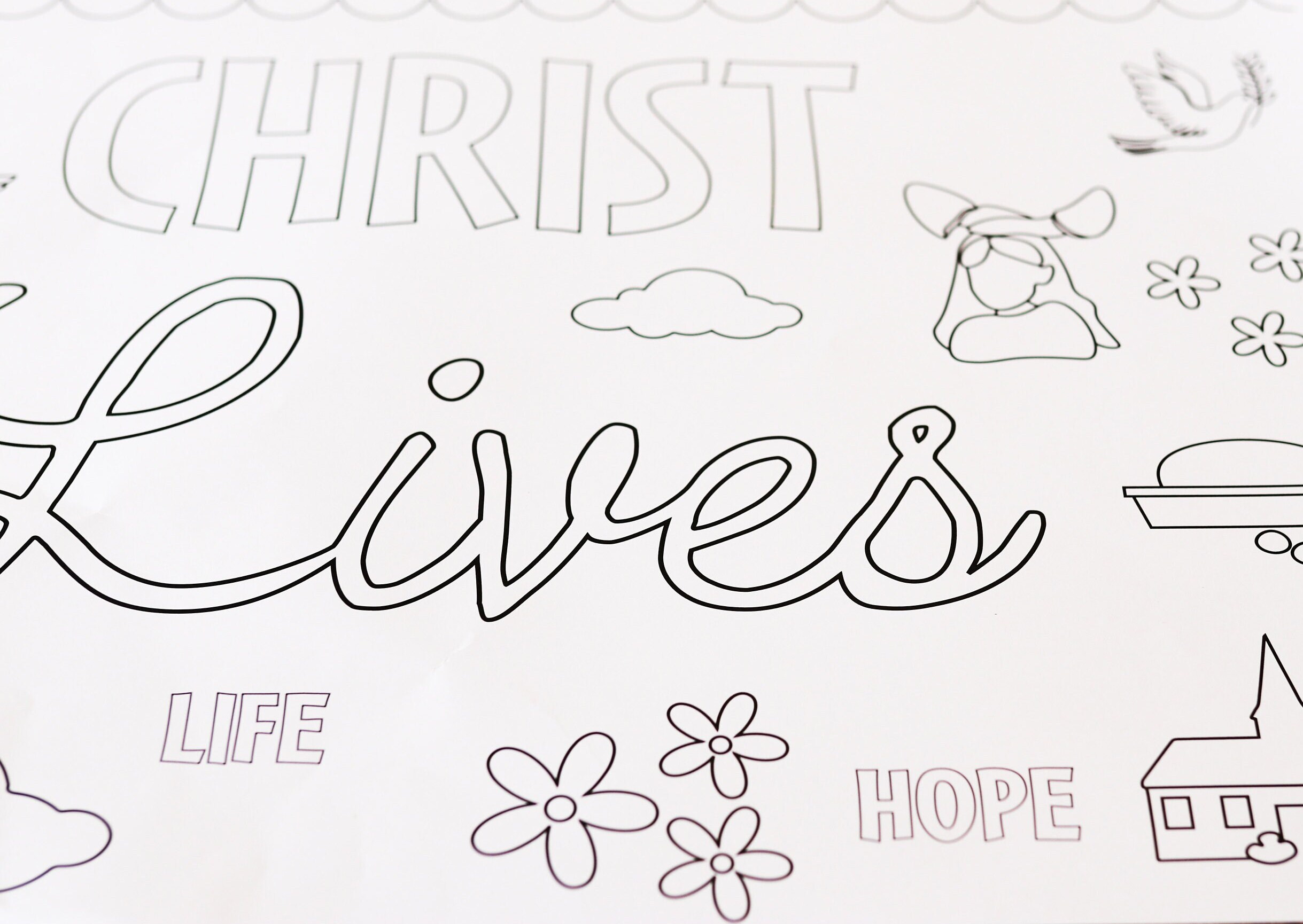 The Living Christ Coloring Book - Primary Easter Activity - Easter Book ...