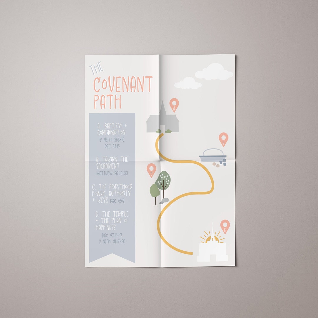 Covenant Path LDS Printable - Covenant Path Poster - - Etsy