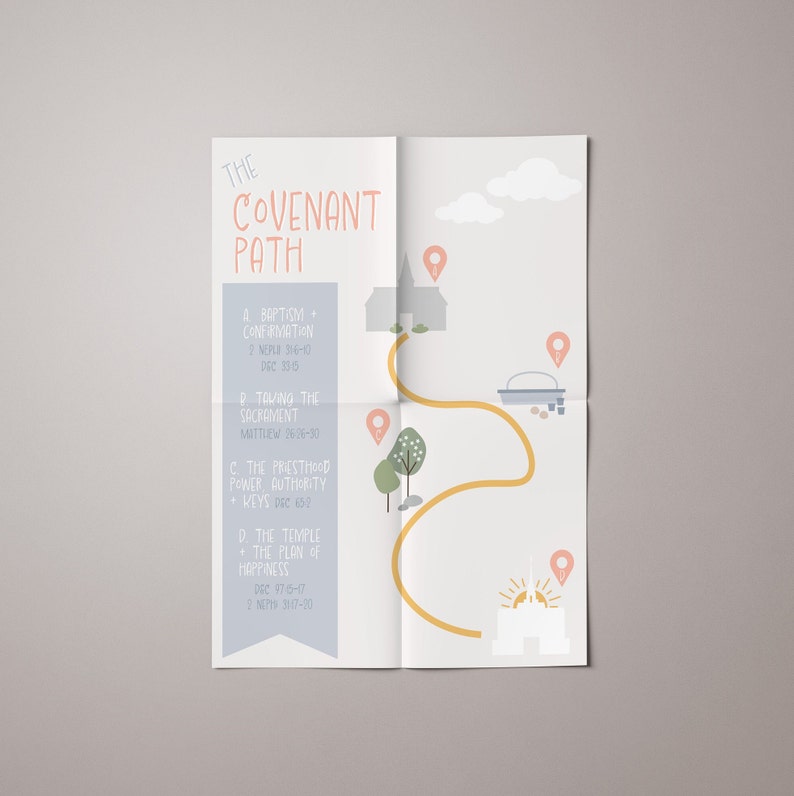 Covenant Path LDS Printable - Covenant Path Poster - - Etsy