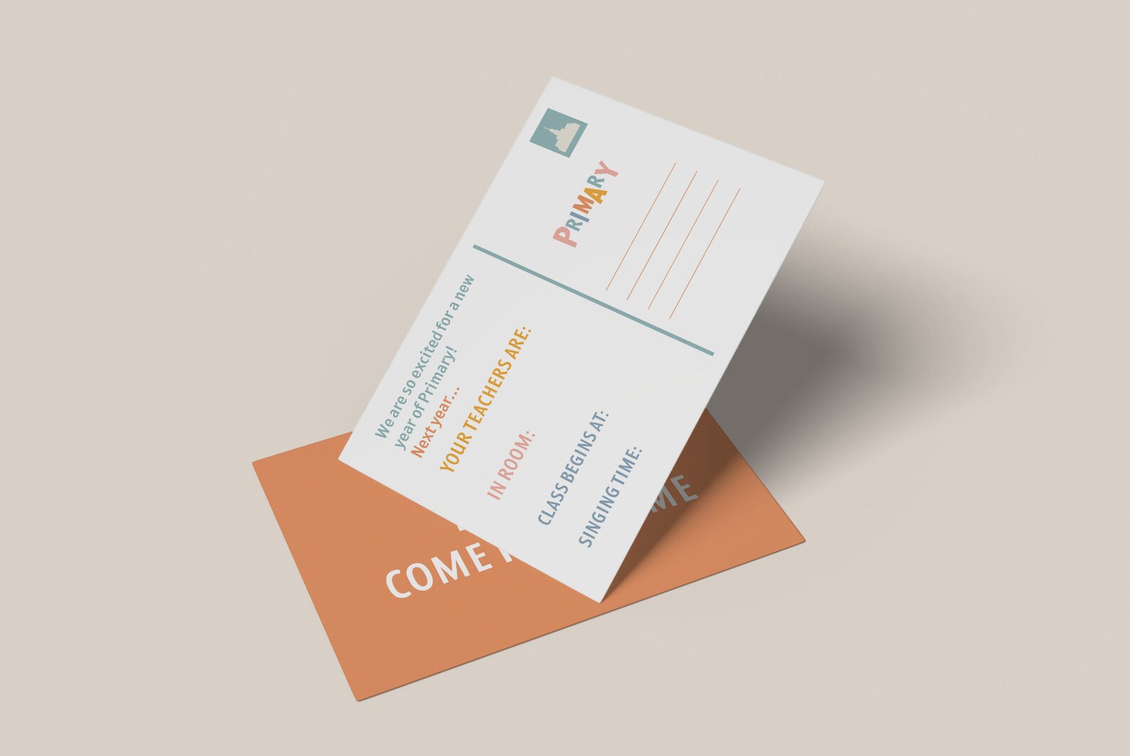 Come Follow Me - Primary Postcards - LDS Primary - Primary Printable ...