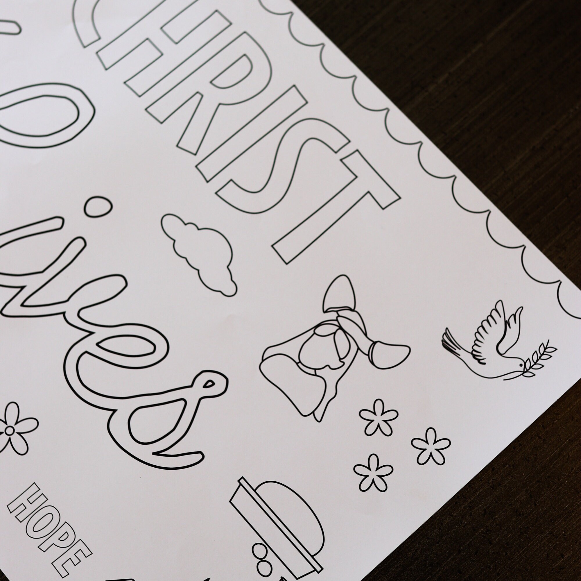 The Living Christ Coloring Book - Primary Easter Activity - Easter Book ...
