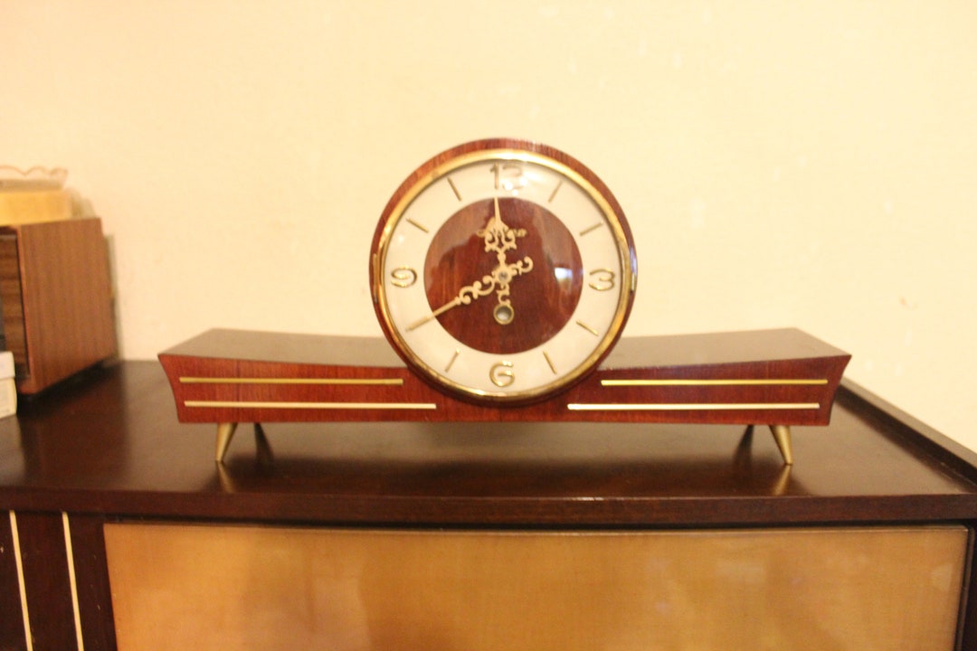 SIECO Buffet Clock Mid Century Modern Mantel Clock East German Design ...