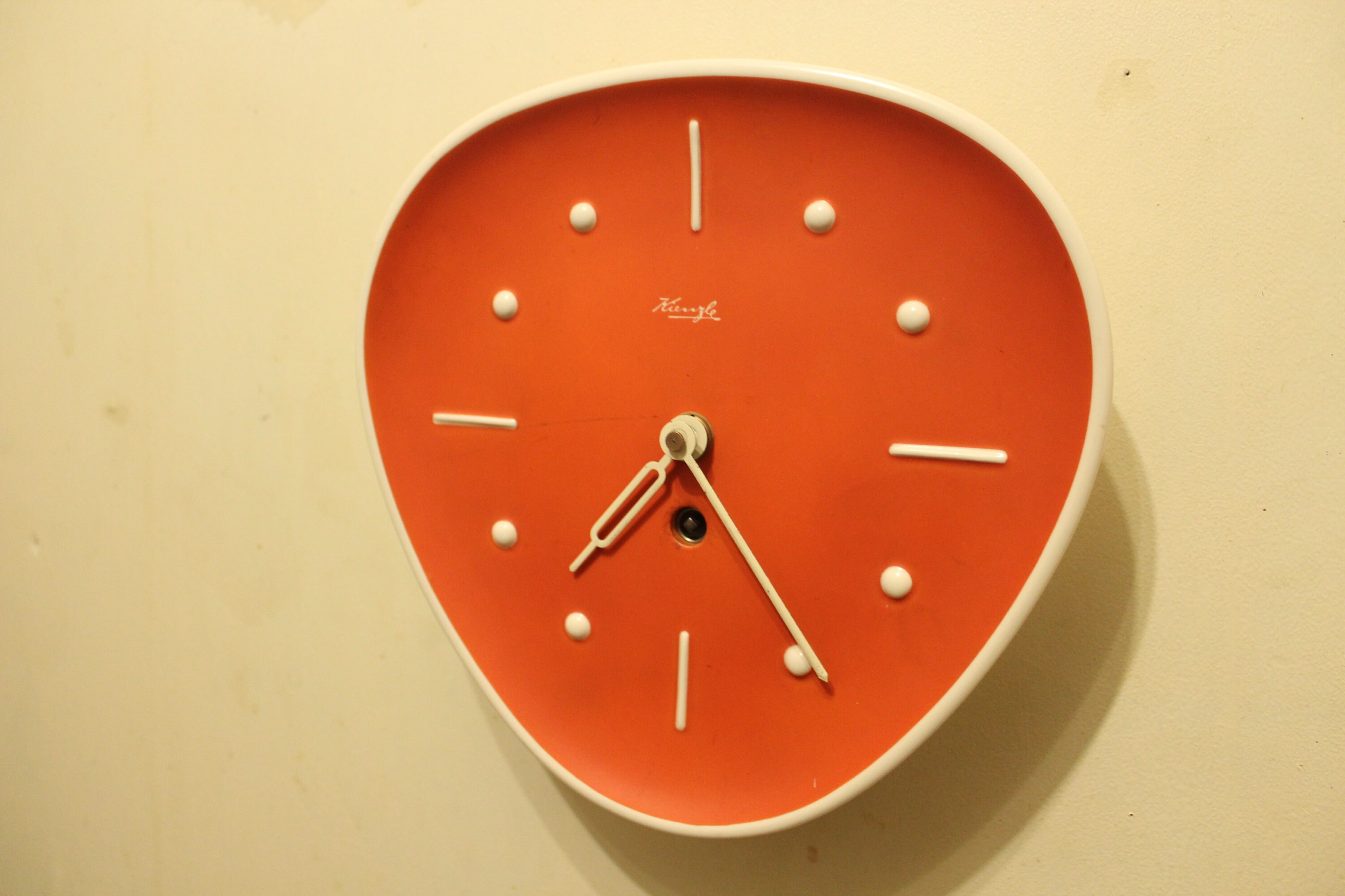Ceramic Wall Clock by KIENZLE Germany 50s Design Mid Century Kitchen ...