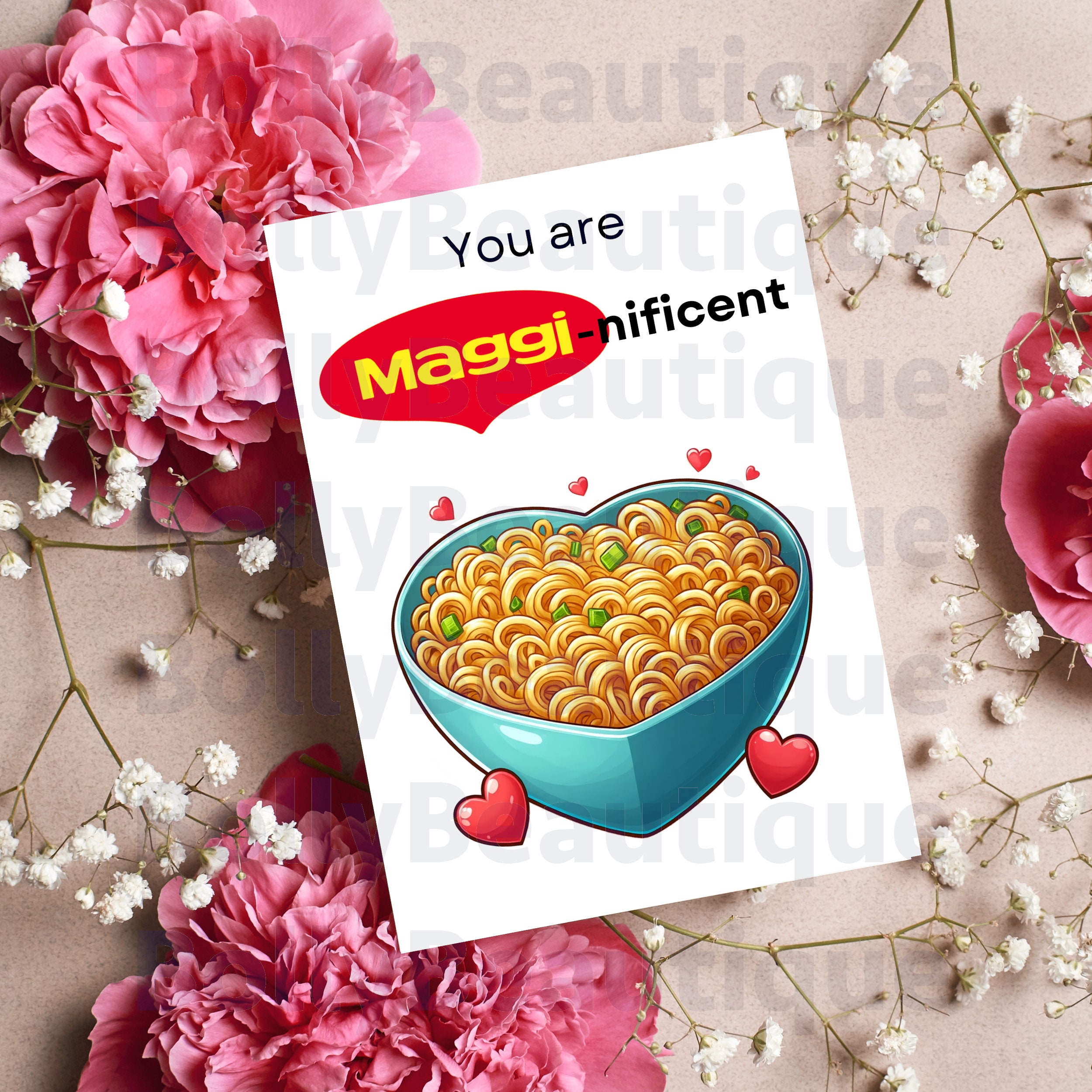 PRINTABLE You're Maggi-nificent digital Download Desi Valentine's Day ...