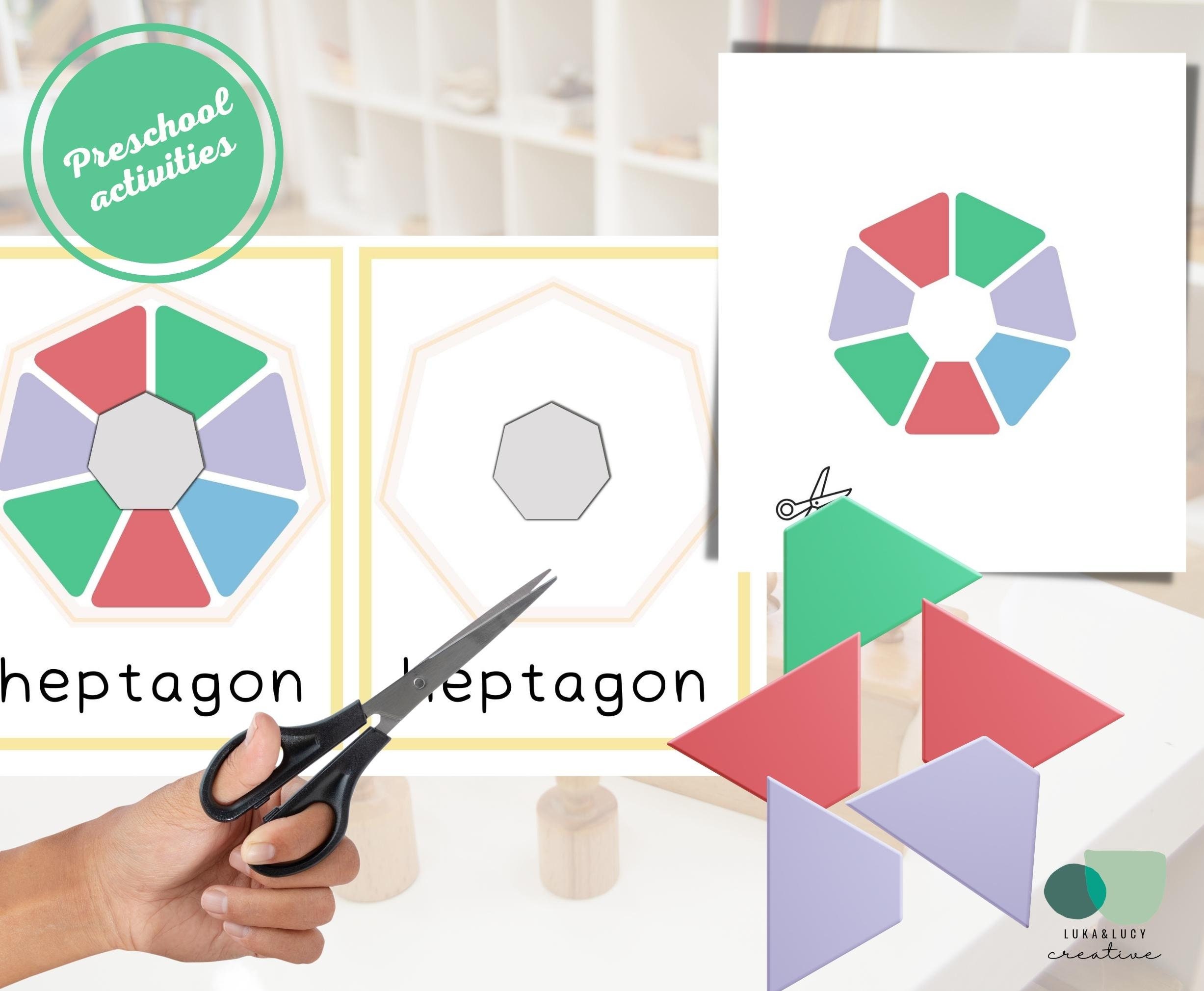 Preschool Shape Cards, Shape Matching Flashcards, Montessori Cards for ...