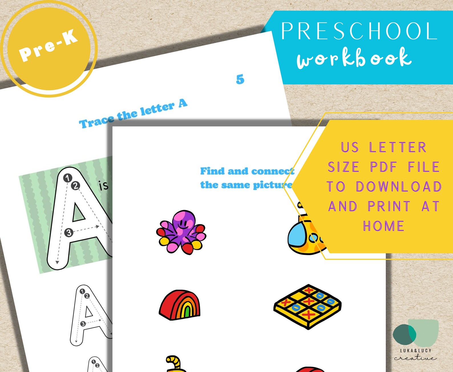 April Preschool Workbook, Fun and Easy Preschool Activities Printable ...