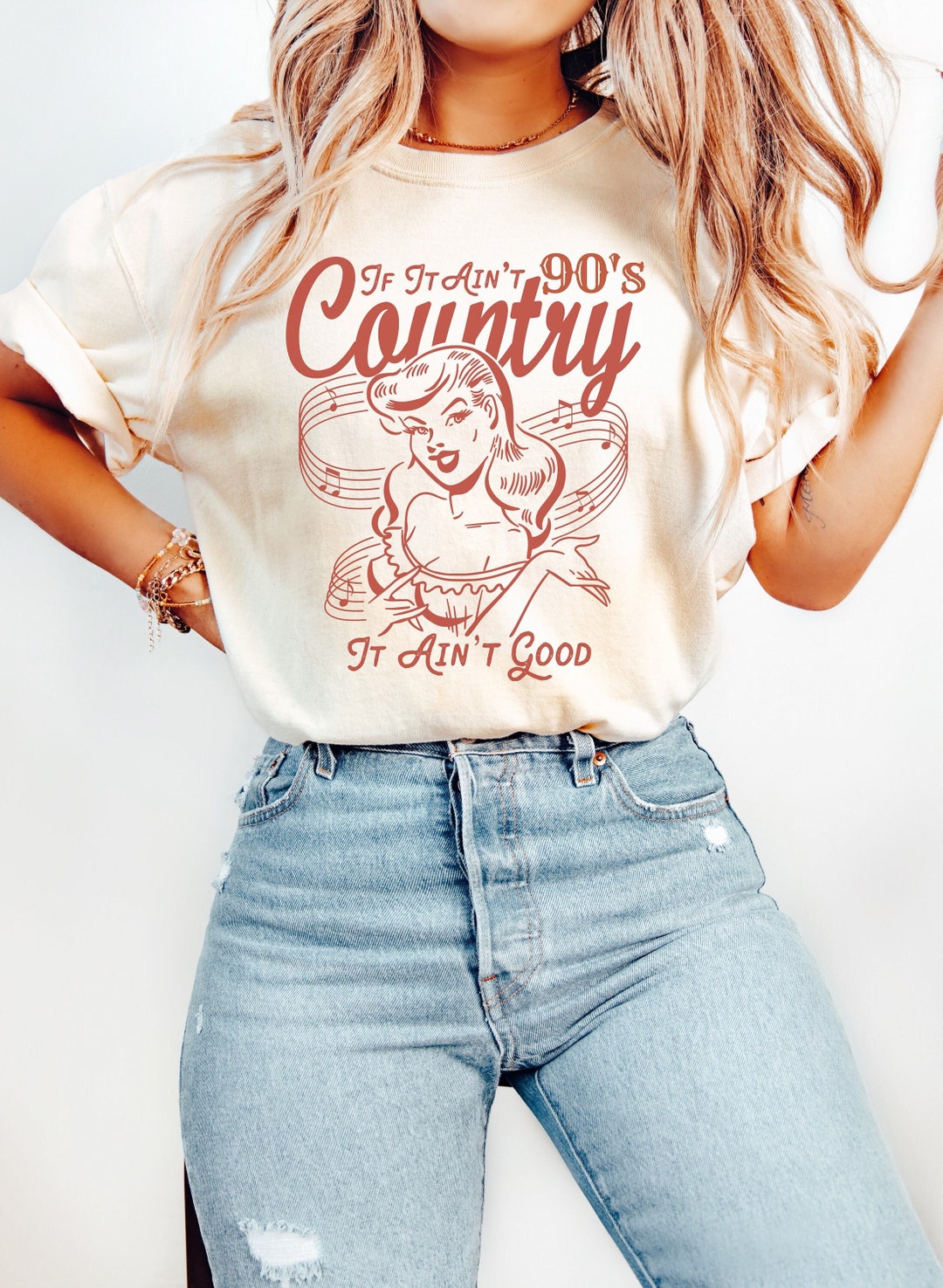 90's Country Music Crop Top Rodeo Sayings Cowgirl up Coastal Cowgirl ...