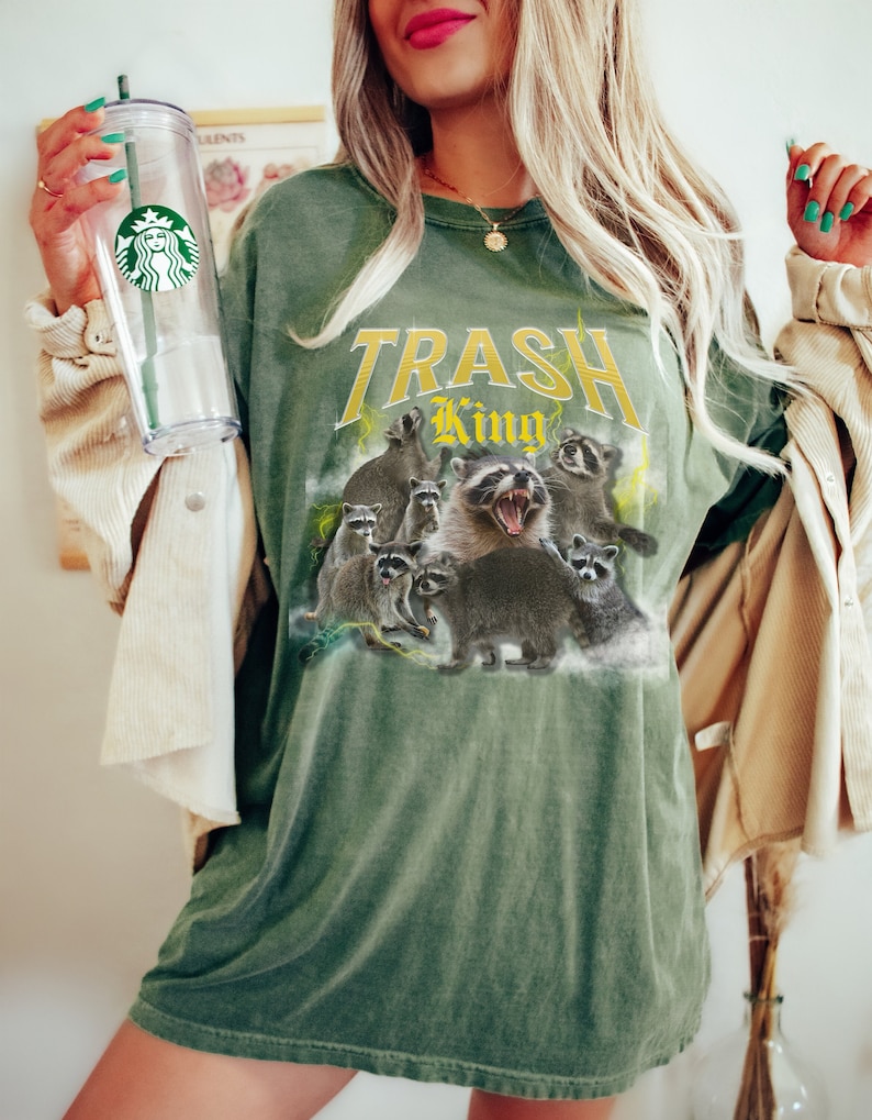 Raccoon Shirt Bootleg Rap Tee Bootleg Shirt Funny Gen Z Shirt Gen Z ...