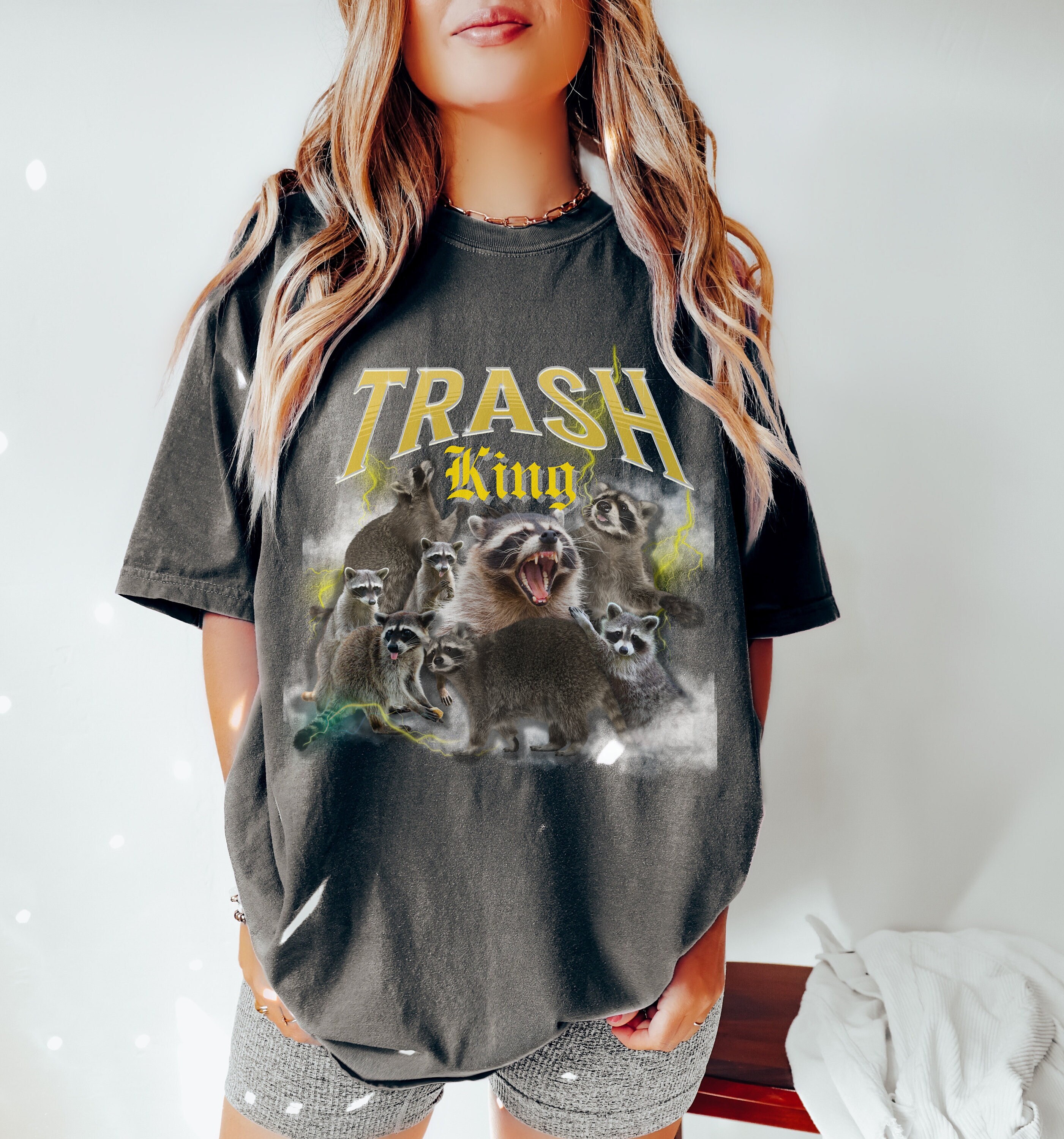 Raccoon Shirt Bootleg Rap Tee Bootleg Shirt Funny Gen Z Shirt Gen Z ...