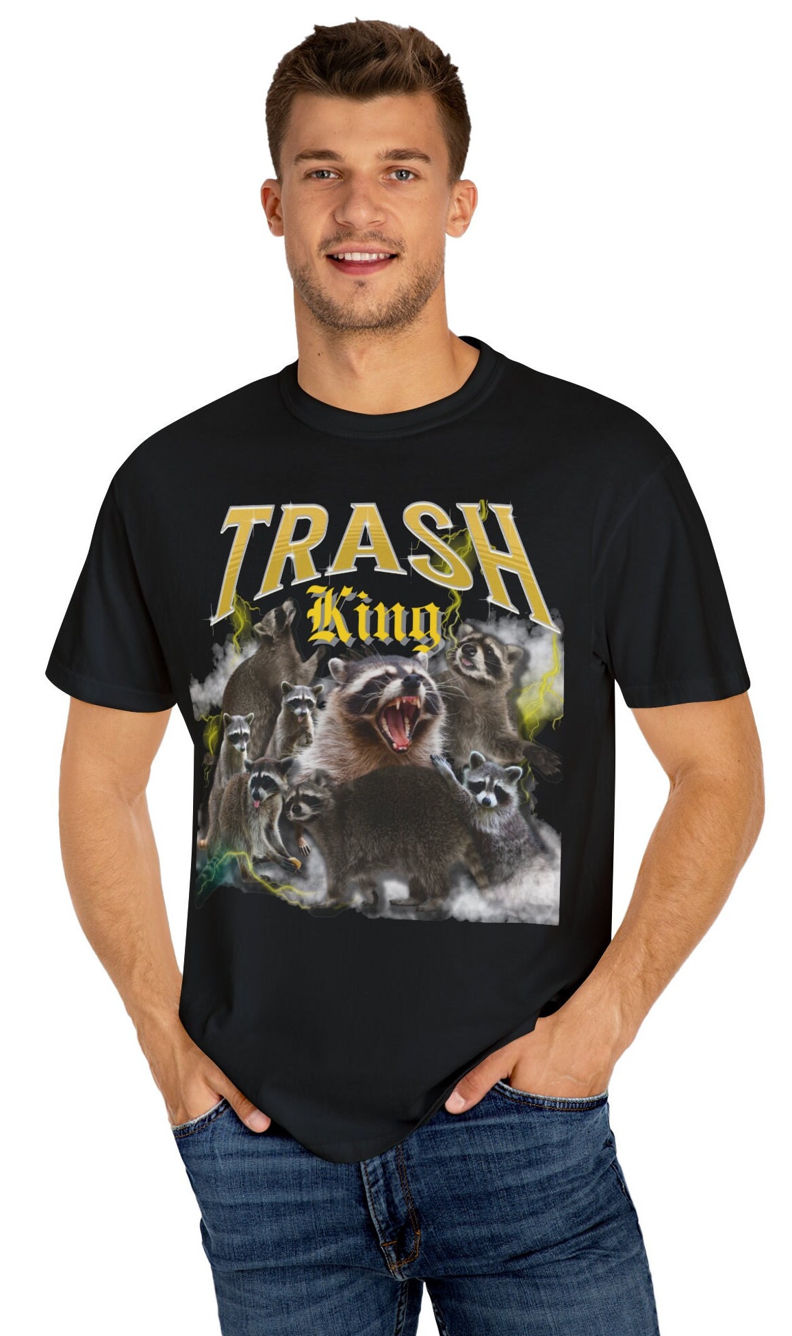 Raccoon Shirt Bootleg Rap Tee Bootleg Shirt Funny Gen Z Shirt Gen Z ...